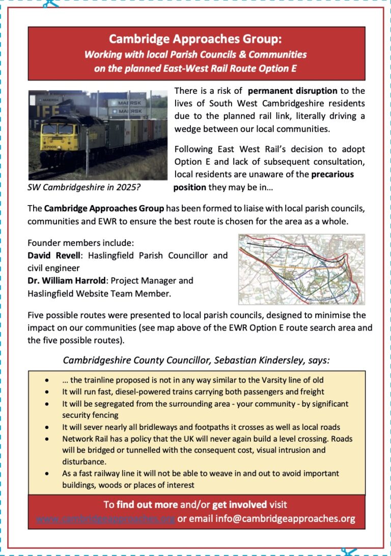 Flyer – Cambridge Approaches